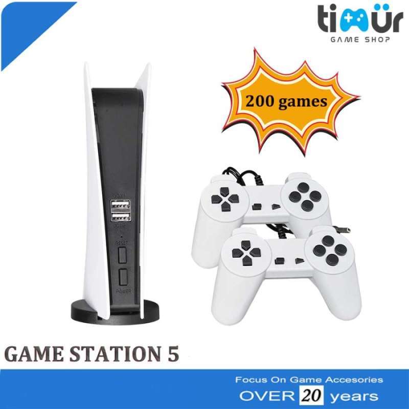 Jual Gamestation 5 GS5 Video Game Console USB Wired Retro 200 Game ...