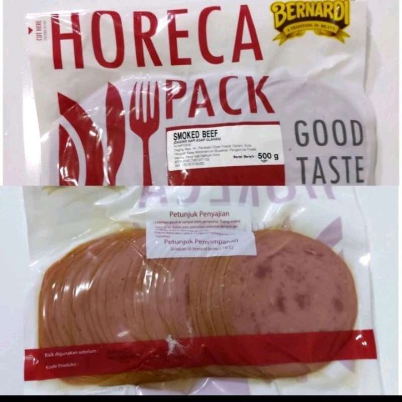 Promo Bernardi di Horeca Pack SMOKED BEEF Bulat daging sapi asap 500 ...