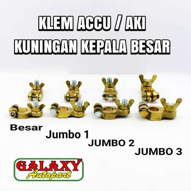 Jual Klem Accu - Aki Kuningan Besar Jumbo 1 - Harga per Set - Gold di ...
