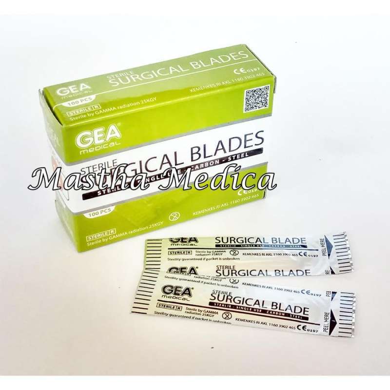 Jual Surgical Blade Bisturi mata Pisau Scalpel Bedah operasi GEA no 25 ...