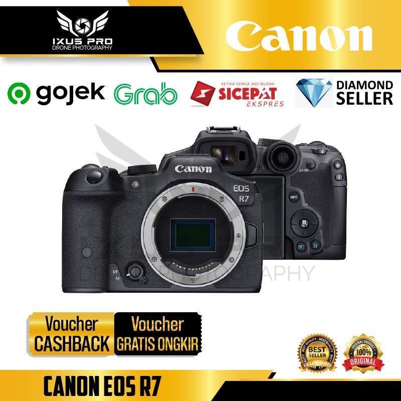 Promo Canon Eos R7 / R 7 Body Only Mirrorless Kamera Diskon 9% Di Seller Ixuspro Official Store ...