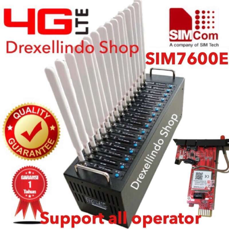 Jual Modem Pool 16 Port USB 4G LTE SIMCOM SIM7600E di Seller Cullen ...