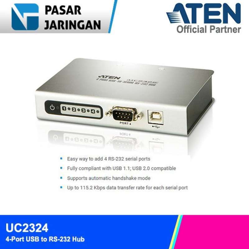 Jual ATEN UC2324 4-Port USB to RS-232 Hub di Seller Cullen darrel ...