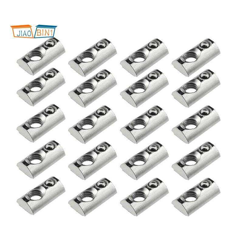 Promo Free Ongkir 25 Pack 2020 Series M5 T Slot Nuts Roll-in Spring ...