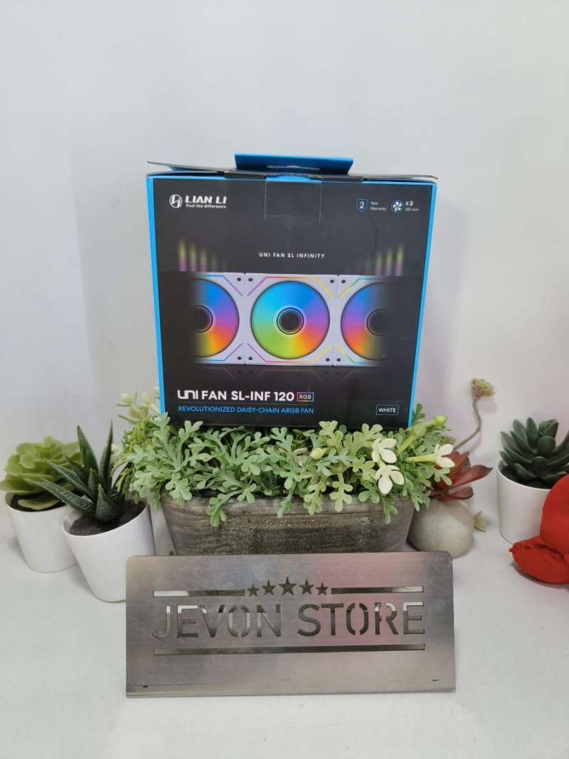 Jual Lian Li SL-Inf 120 3-Pack Fan PC SL120 Infinity Mirror Black White ...