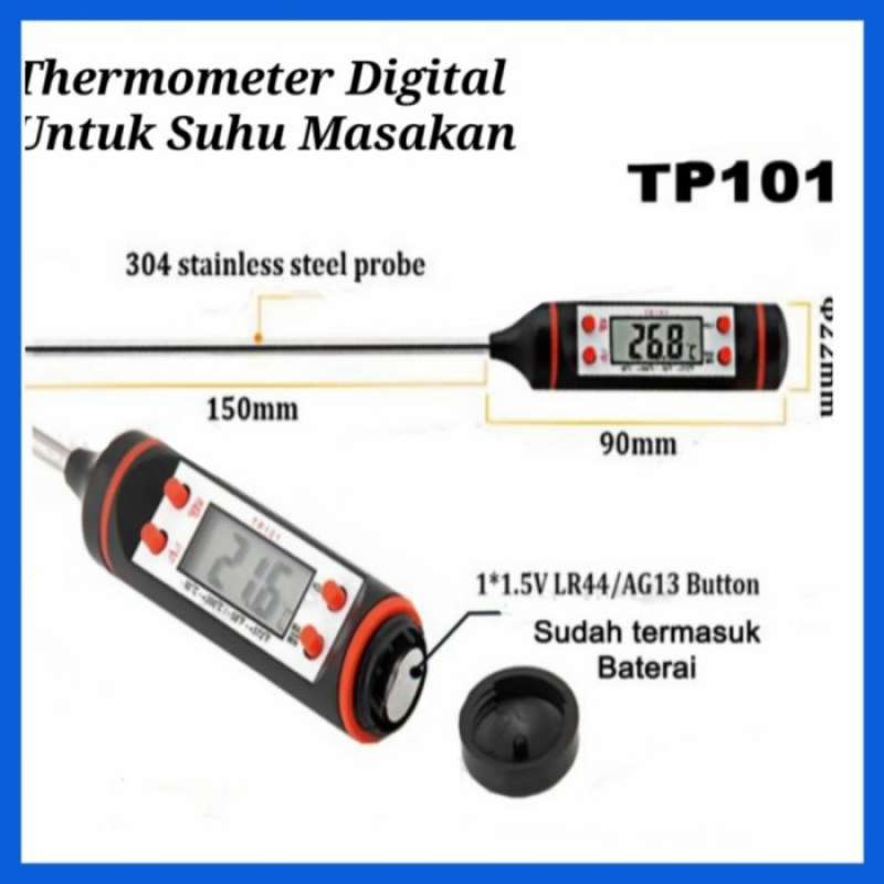 Jual DIGITAL TERMOMETER THERMOMETER FOOD COOKING SUSU KOPI MAKANAN ...