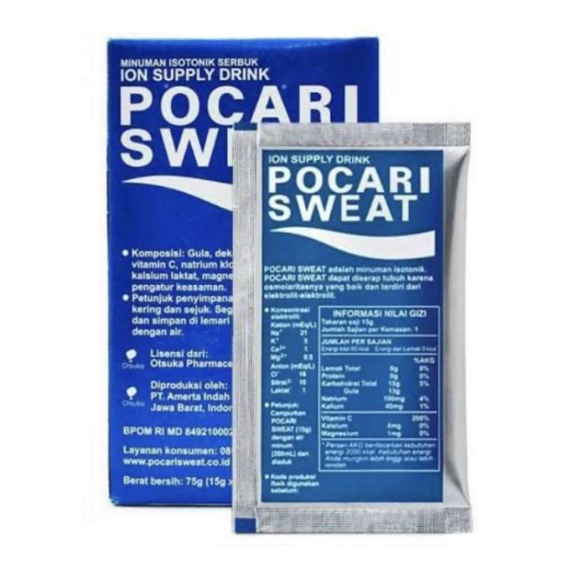 Jual POCARI SWEAT Isotonik Sachet Pocari Sweat Sachet 15 gr - 5 Sachets ...