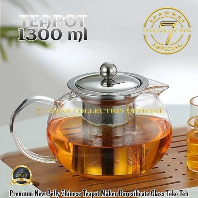 Promo Premium New Belly Chinese Teapot Maker Borosilicate Glass Teko Teh Diskon 6% di Seller ...