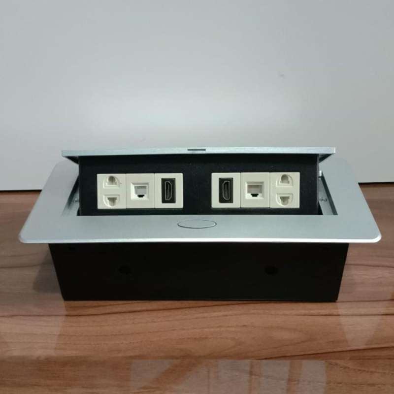 Jual Stop Kontak Lantai/Meja 2 Power + 2 Hdmi + 2 Rj45 Cat5E di Seller ...