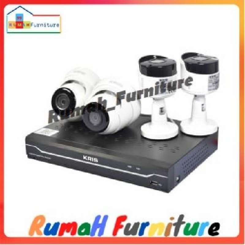 Jual Kris Set Cctv Ahd 4 Kamera 1080p H265 8ch Krisbow Camera di Seller ...
