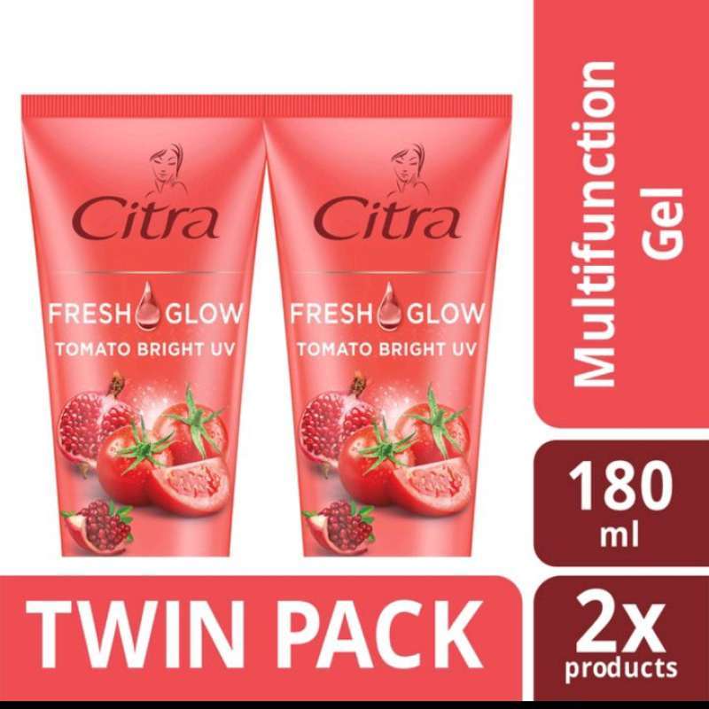 Jual Citra Fresh glow tomato bright UV multifungsi gel ukuran 180 ml ...