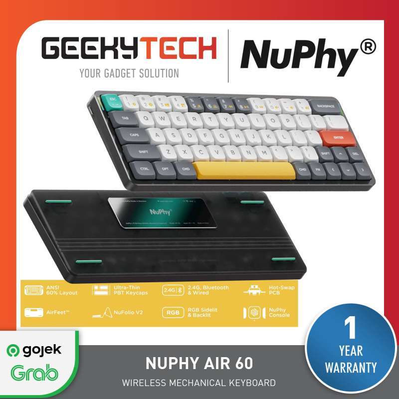 Jual Nuphy Air 60 Wireless Mechanical Keyboard Garansi Resmi 1 Tahun ...