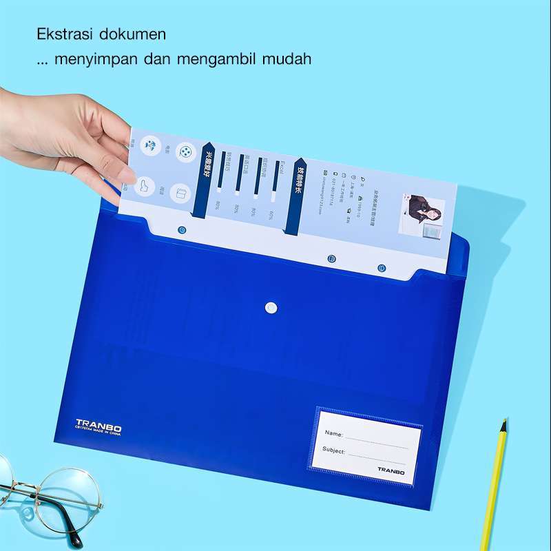 Jual Map Dokumen Kancing Garis Miring Seri Cb1707 - A5 Merah Di Seller ...