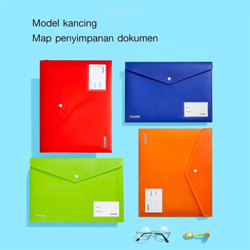 Jual Map Dokumen Kancing Garis Miring Seri Cb1707 - A5 Merah Di Seller ...