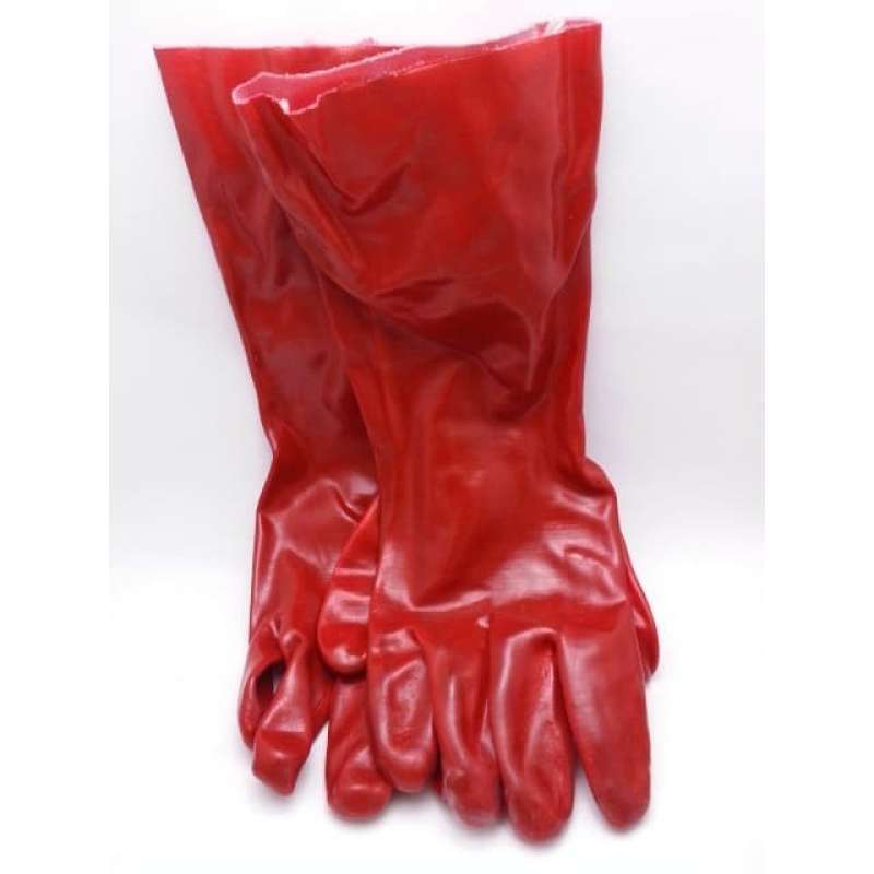 Jual Sarung Tangan Pvc Perpasang Sarung Tangan Merah Di Seller Holy ...