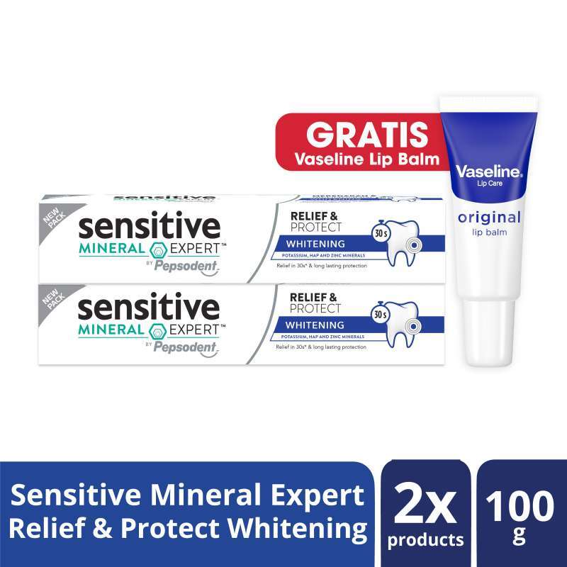 Promo Buy 2 Pepsodent Sensitive Expert Whitening Pasta Gigi [100 G ...