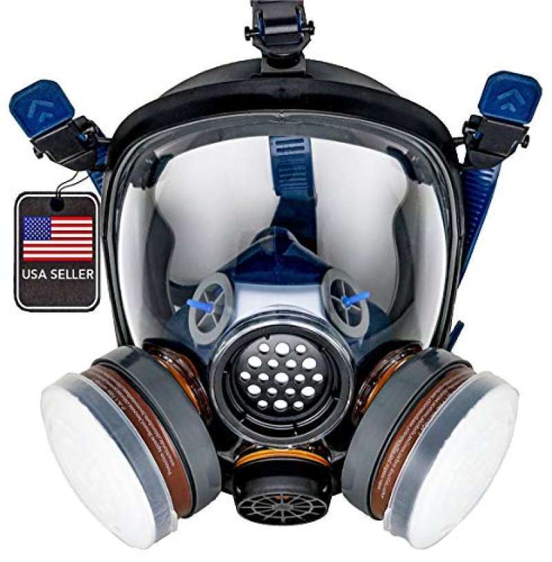Promo PD-100 Full Face Organic Vapor & Particulate Respirator - Dual ...