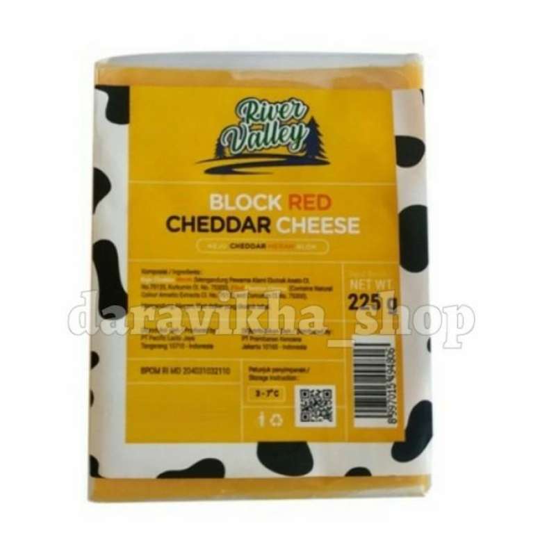 Jual River Valley Block Red Cheddar Cheese 225gr / Keju Cheddar Di ...