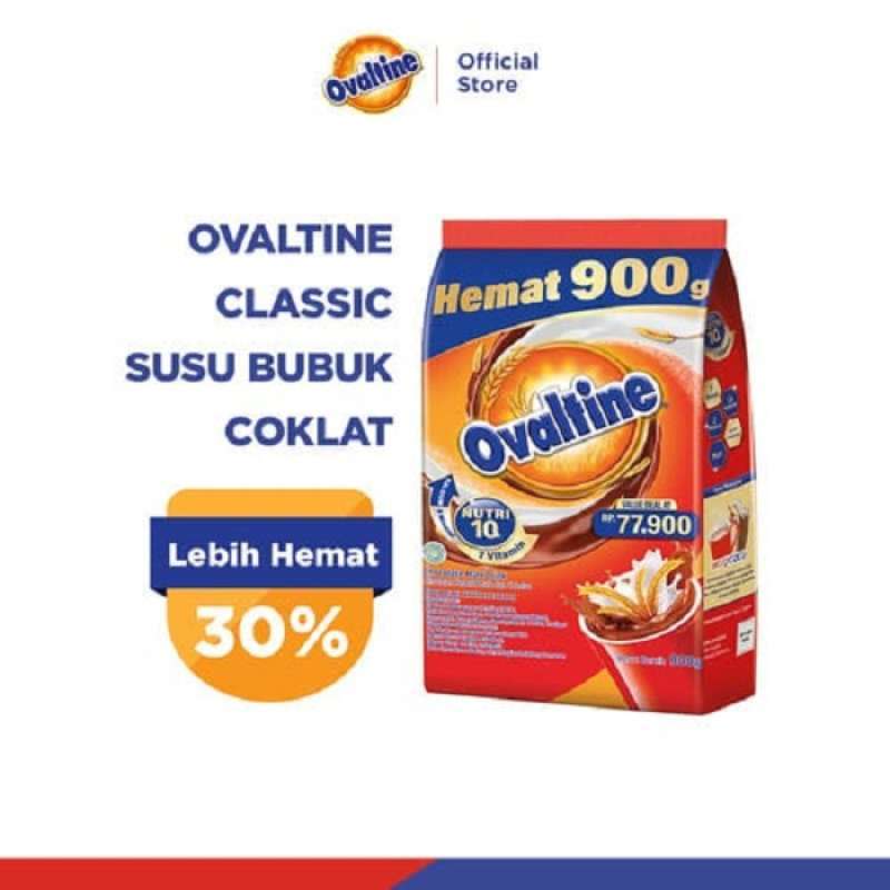 Jual Ovaltine Classic Susu Bubuk Coklat 900g Ovaltine classic 900gr ...