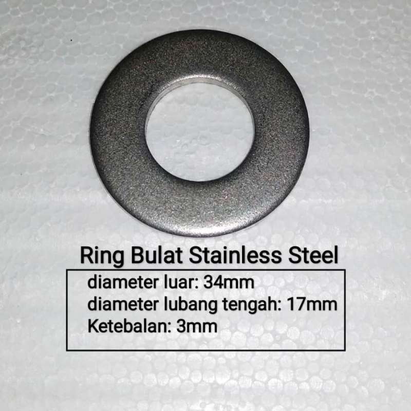 Jual Ring Baut Bulat stainless steel ukuran 17mm anti karat 304 di ...