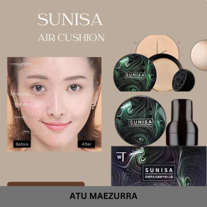 Promo 【bpom】sunisa Bioaqua X Sunisa Original 100% Air Cushion Bedak ...