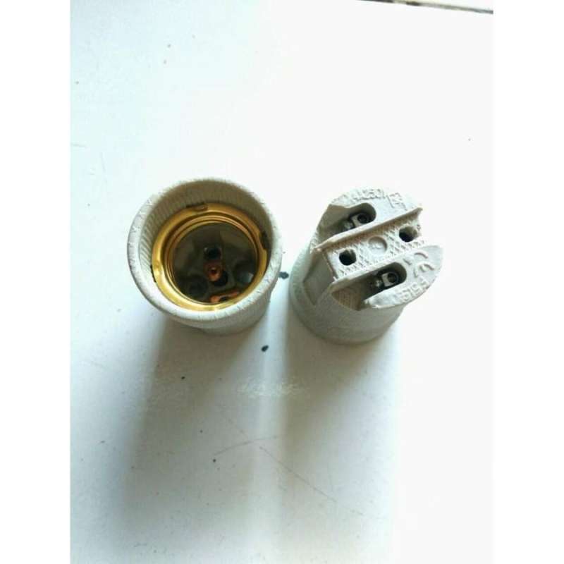 Jual Fitting Keramik E27 Dudukan Lampu Fitting Duduk E 27 Downlight ...