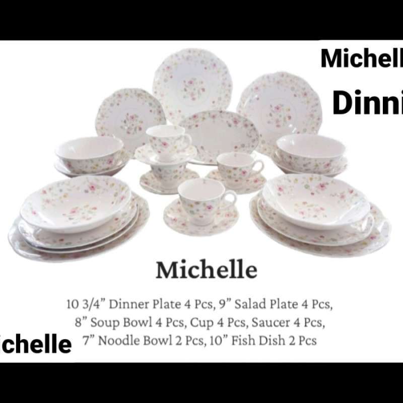 Promo SAINT JAMES DINING SET MICHELLE SERIES 24PCS Diskon 6% di Seller ...