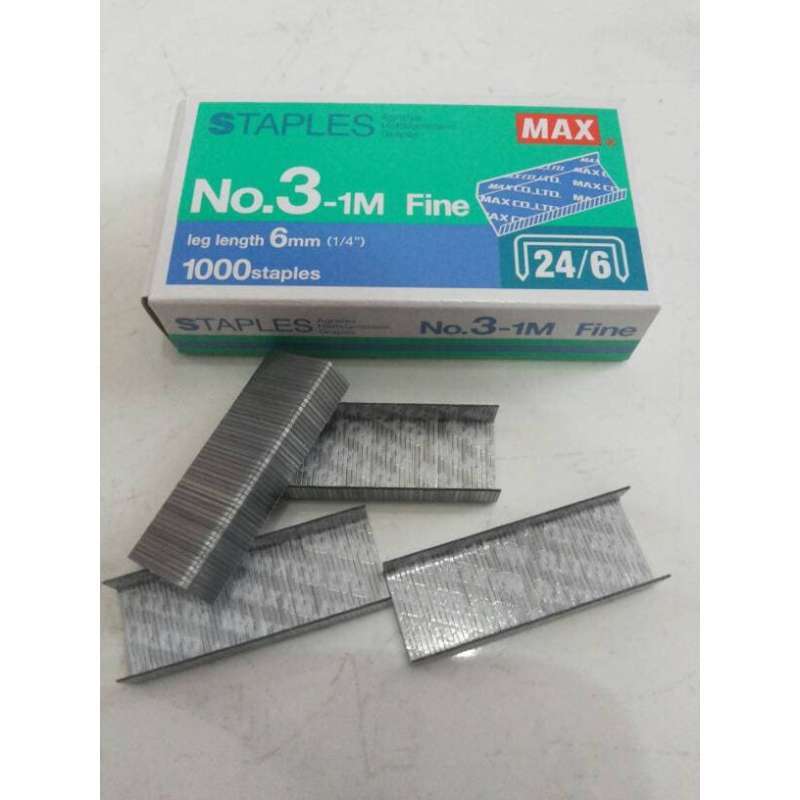 Jual Refill Stapler / Isi Staples Hekter Besar - Max No. 3 Murah Di ...