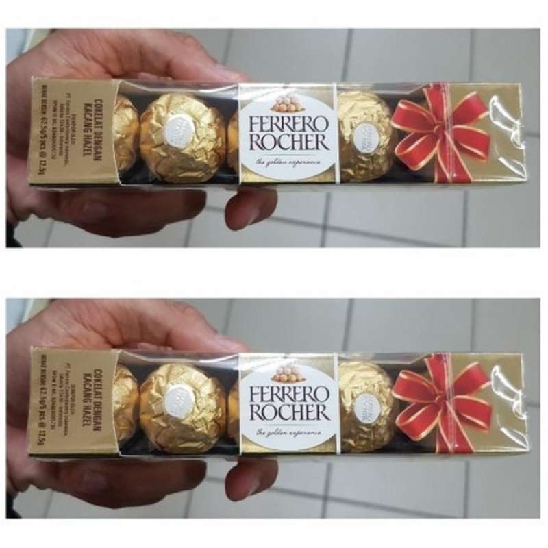 Jual Ferrero Rocher Cokelat Dengan Kacang Hazel Isi 5 Pcs Chocolate ...