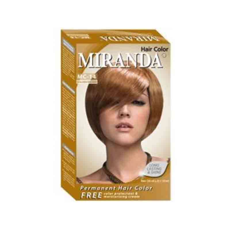 Jual Miranda Hair Color Premium Golden Brown (MC-14) 60ml di Seller ...