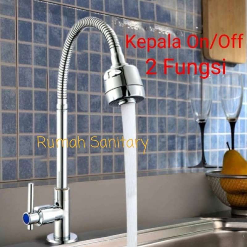 Promo Kran angsa tanam flexible 1/2 kepala besar keran dapur cuci piring Diskon 9% di Seller ...