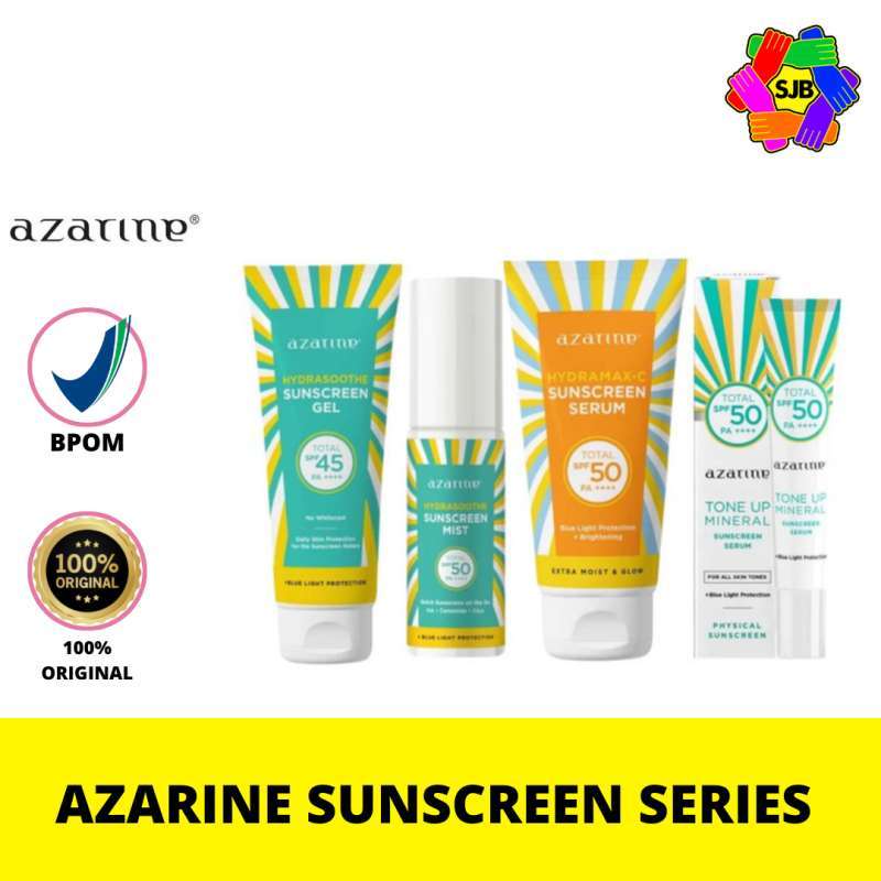 Jual READY AZARINE SUNSCREEN SERIES / SPF 45 HYDRASHOOTHE SUNSCREEN GEL ...
