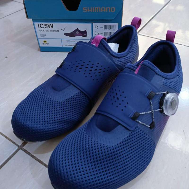Jual sepatu shimano ic5 ic500 cleat mtb shoes purple violet di Seller ...