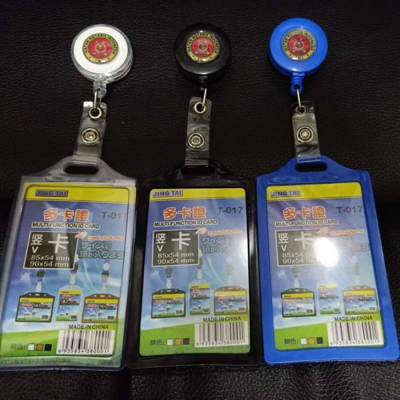 Jual Name Tag Id Card Tempat Kartu plus Yoyo Logo NOTARIS INI karet di ...