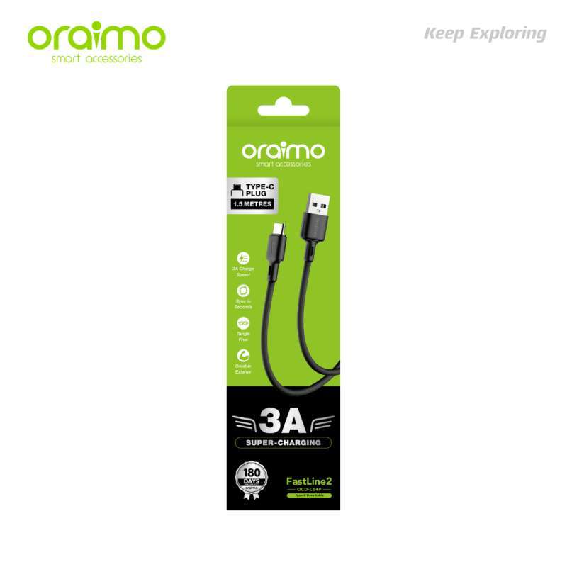 Promo Oraimo Data Cable Type-c Fastline 2 Kabel Android 3a Fast ...