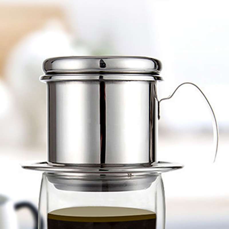 Jual Portable Stainless Steel Coffee Dripper Reusable Filter Drip Pot ...