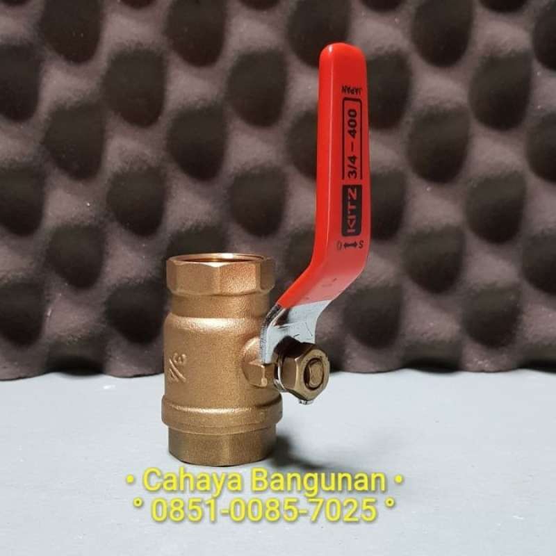 Promo Ball Valve KITZ Stop Kran Kuningan Keran StopKran 3/4 Inc Inch 3 ...