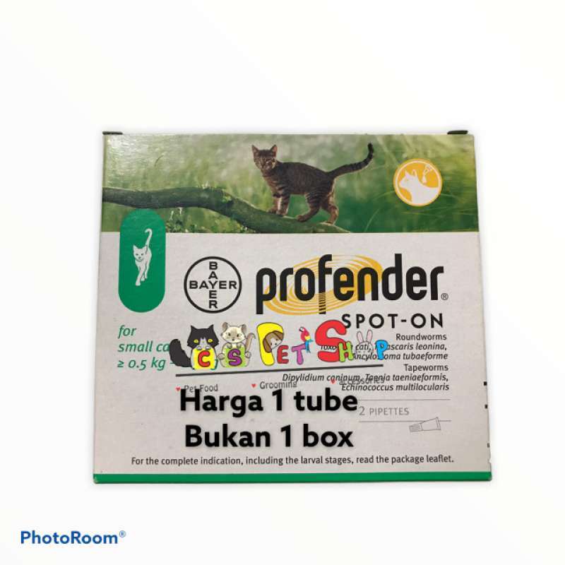 Jual Profender Small Cats Tetes Cacing Harga Per Tube di Seller DENTA ...