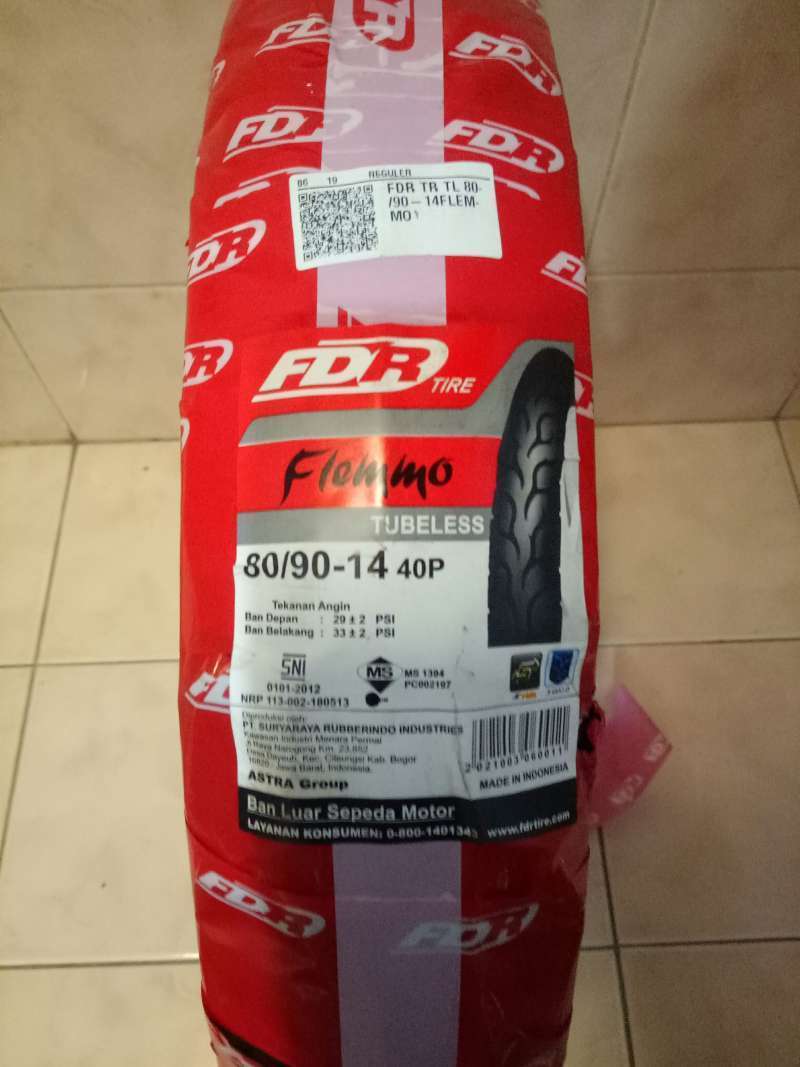 Jual FDR Federal Ban Tubeless 80/90-14 flemmo for Vario 125/110/150 ...