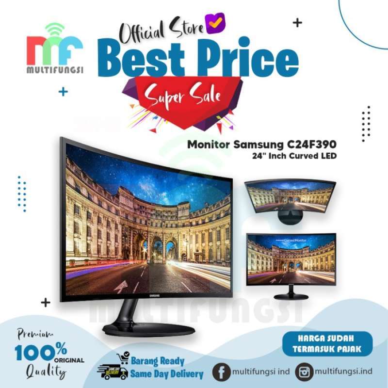 Jual Monitor Samsung 24 Inch Curved LED LC24F390FHE Garansi Resmi ...