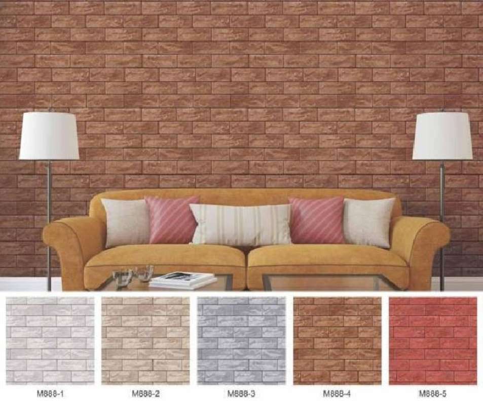 Jual Wallpaper Dinding Motif Batu Bata 3D di Seller Qioswallpaper ...