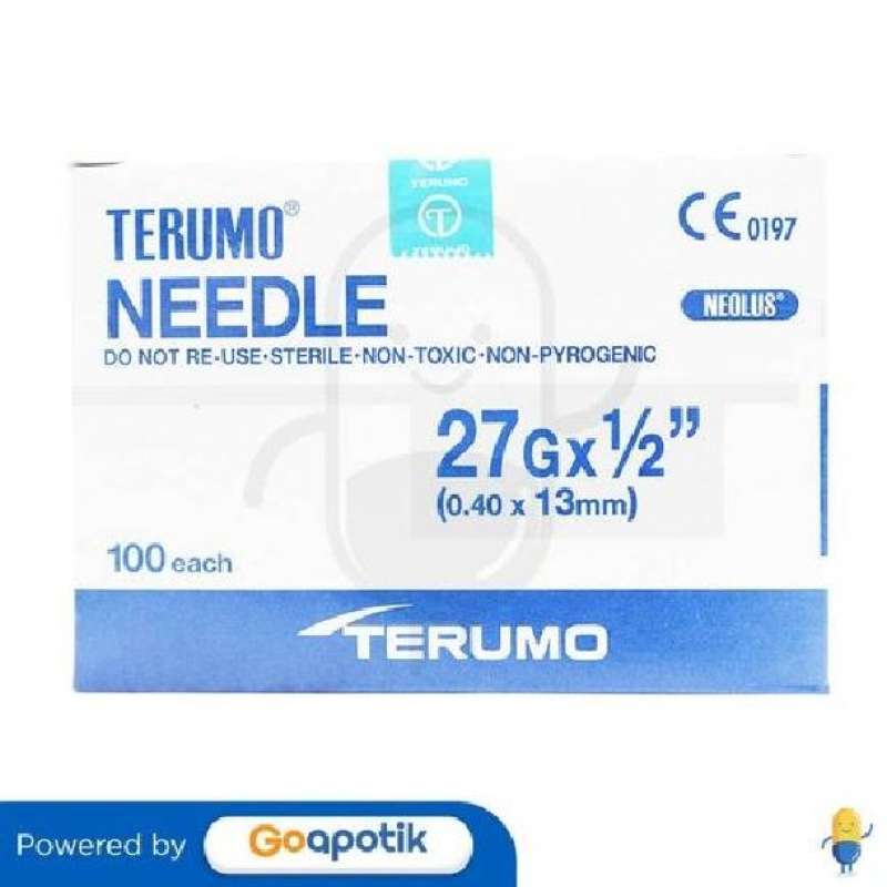 Terumo Needle 27 G Box 100 Pcs Lengkap Harga Terbaru April 2024 | Blibli