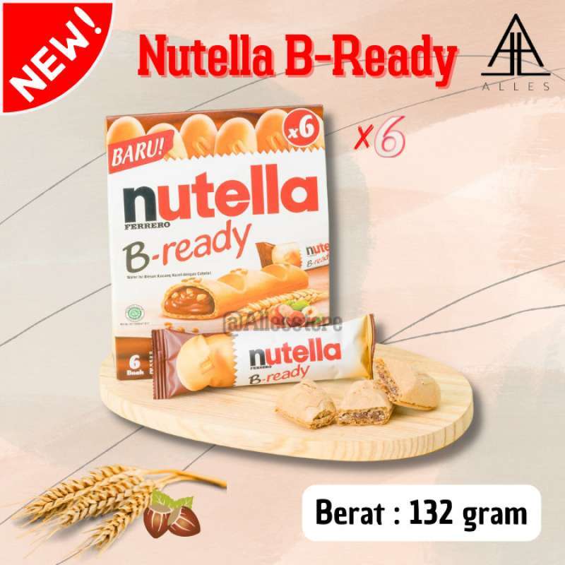 Promo Nutella B-Ready Isi 6 Pcs Biskuit Nutella Wafer Coklat Nutella ...