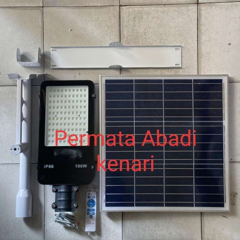 Promo Lampu Jalan Pju Led Solar Cell Tenaga Surya 100w 100watt Diskon