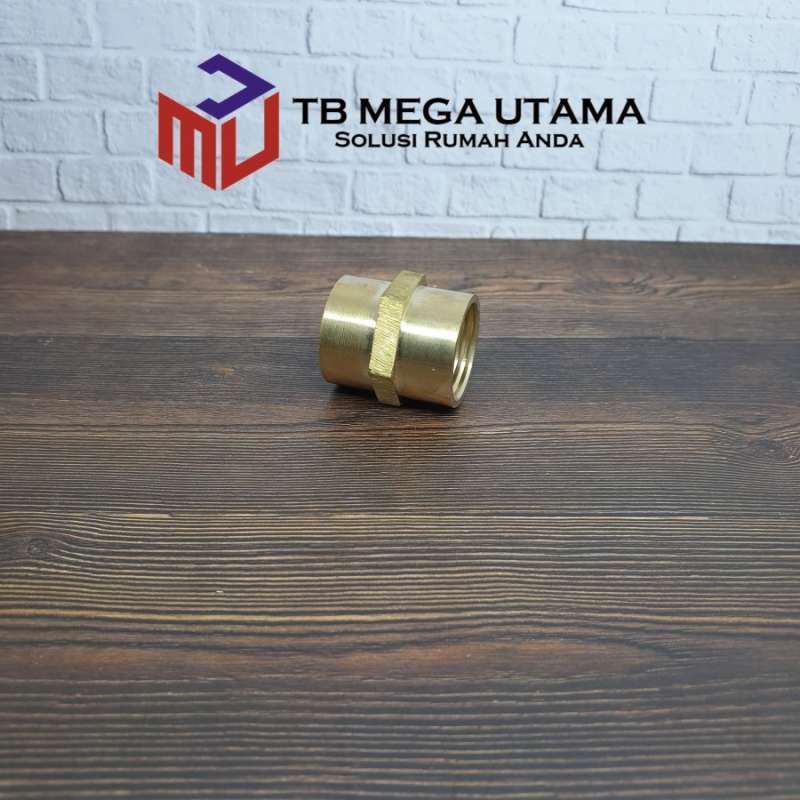 Jual KNG Sock Drat Kuningan 1/2 x 1/2 | Double Sock Drat Dalam Kuningan di Seller TB Mega Utama ...