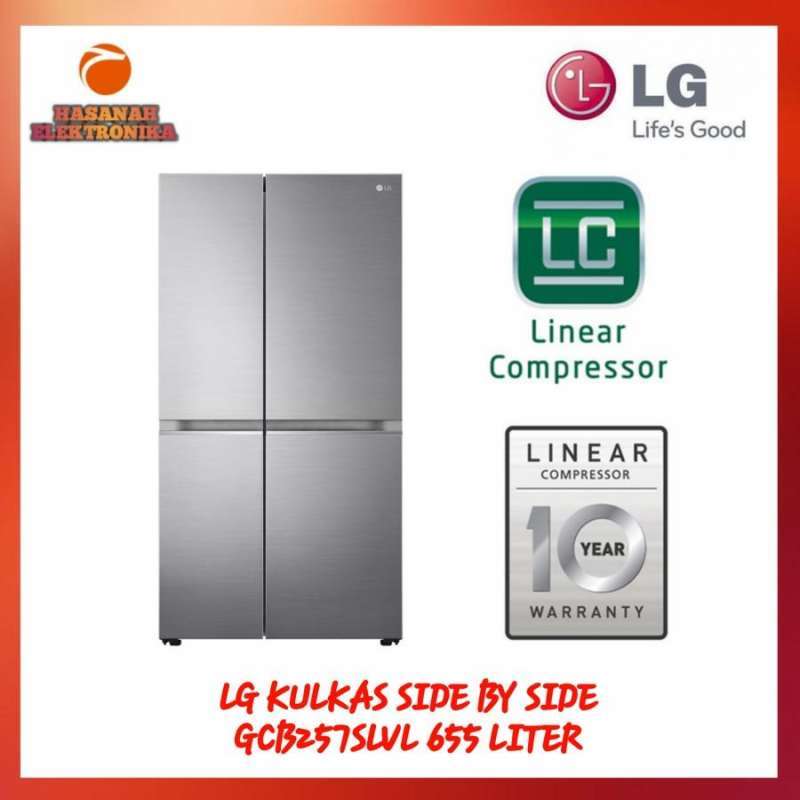 Jual LG KULKAS SIDE BY SIDE GCB257SLVL 655 LITER LINEAR COMPRESSOR di Seller HASANAHELEKTRONIKA ...