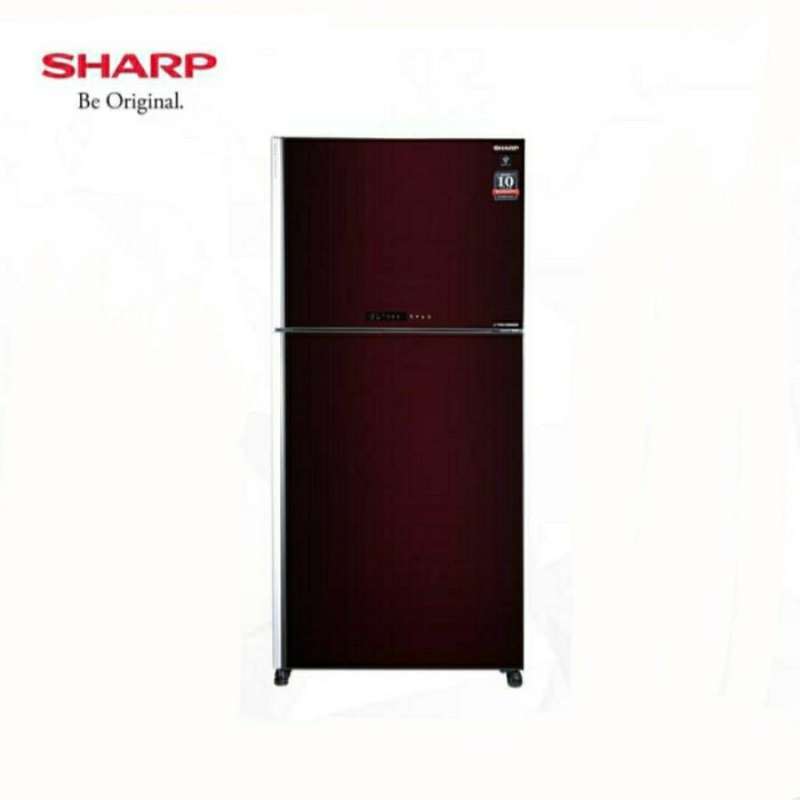 Jual SHARP KULKAS 2 PINTU JTECH INVERTER SJ-IG861PG-BK / RD VETRO ...