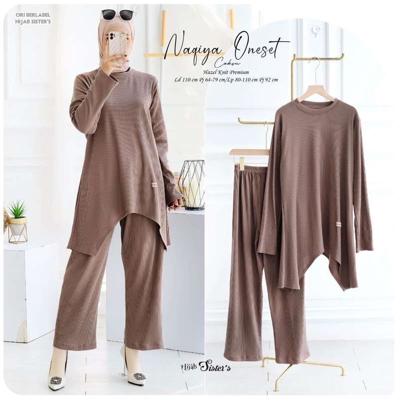 Jual NAQIYA BY HIJAB SISTER LD 110 XXL BAJU SETELAN WANITA TERBARU 2022 DAILY ONE SET SETCEL ...