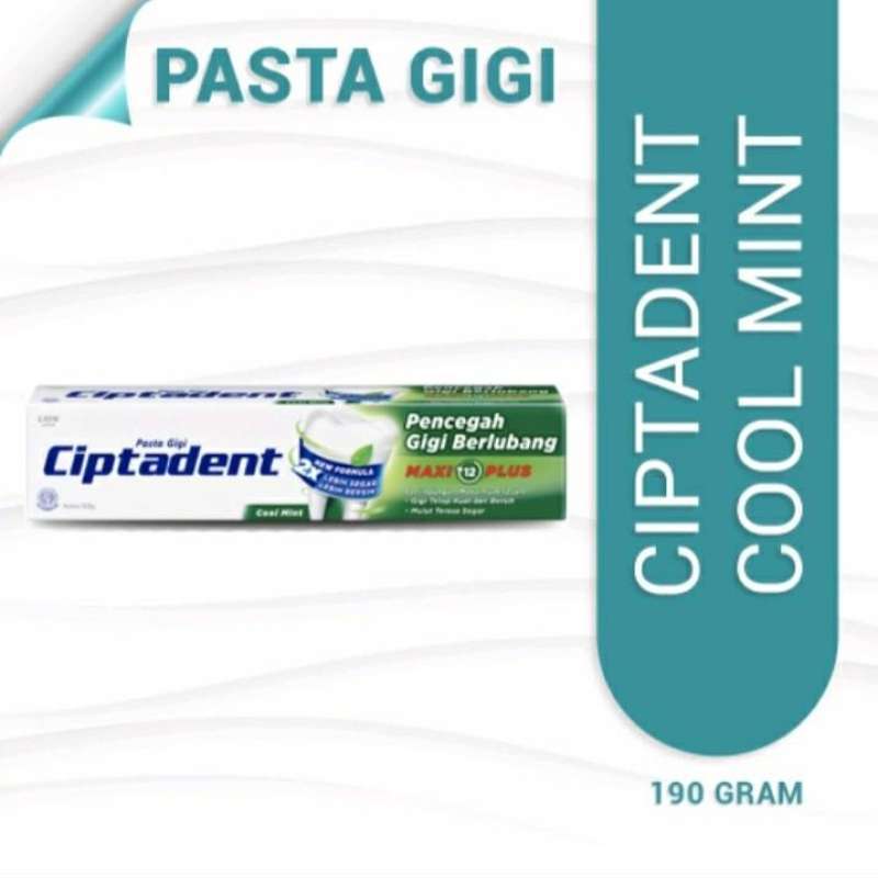 Jual Ciptadent Pasta Gigi Cool Mint 190 Gr Pencegah Gigi Berlubang ...