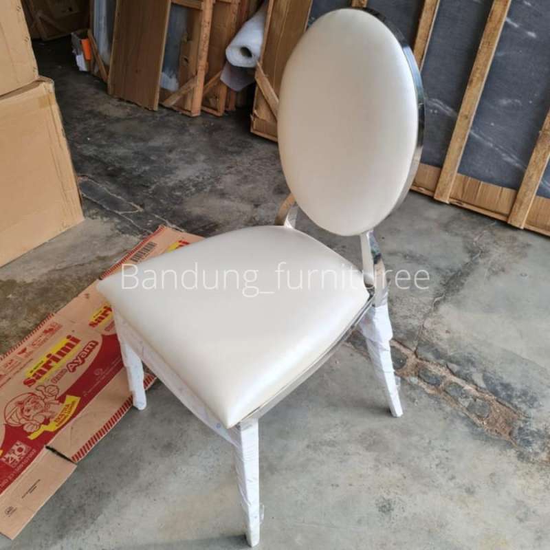 Jual Kursi makan bulat stainless steel oscar import di Seller Bandung ...